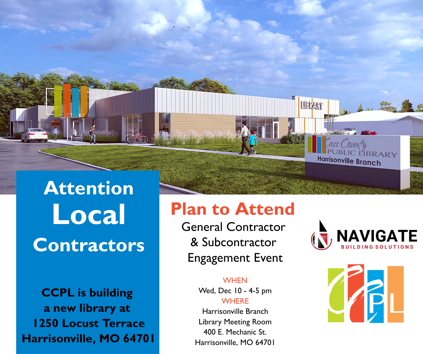 Contractor Event Facebook – Cass County Public Library